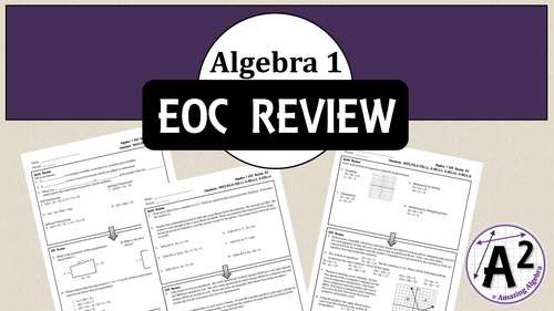 Algebra 1 EOC Review by Amazing Algebra | Teachers Pay Teachers