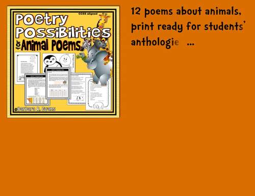 ANIMAL POETRY UNIT Animal Poems Poetry Activities Poetry Elements Writing