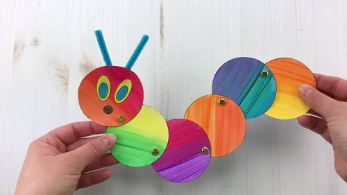 Easy and Fun Caterpillar Craft (Spring or Eric Carle) by Fireflies and ...